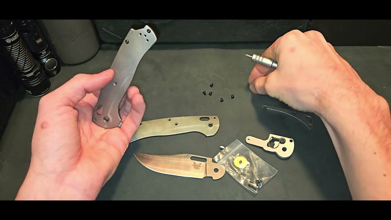 Benchmade Taggedout Kit knife assembly - YouTube