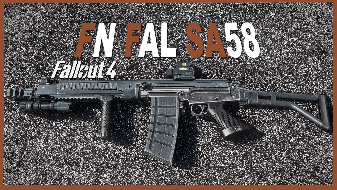 FALLOUT4 MOD I FN FAL - SA58 With Side Aim - YouTube
