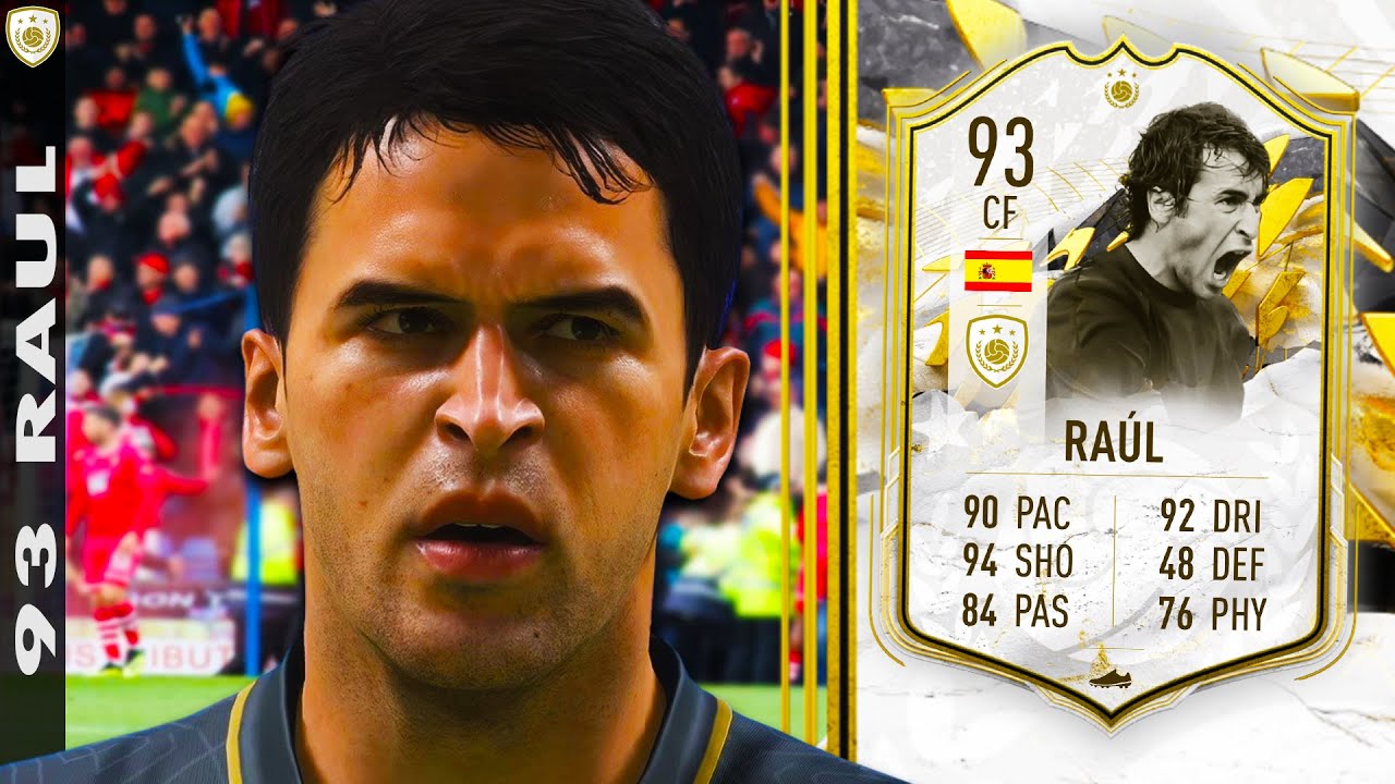 WORTH THE SBC? 🤔 93 ICON MOMENTS RAUL PLAYER REVIEW - FIFA 22 ULTIMATE ...