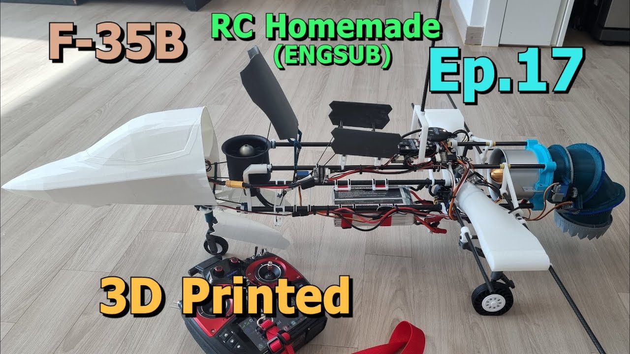 무게 중심 CG를 앞으로 이동한 이유, 한국인이 만드는 스텔스 전투기 RC F35B 17화 / CREALITY CR-6 MAX / F35 Homemade Episode 17 ...