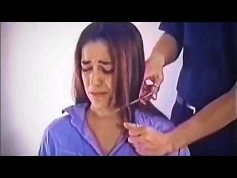 Crying Haircut. Crying model drastic haircut - YouTube