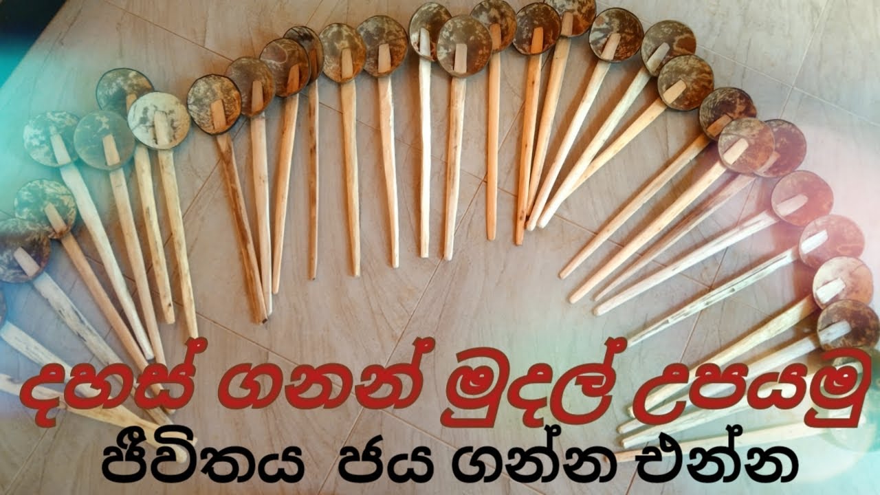 ගෙදරදිම හදපු පොල්කටු හැදි / coconut shell spoon/ polkatu nirmana ...