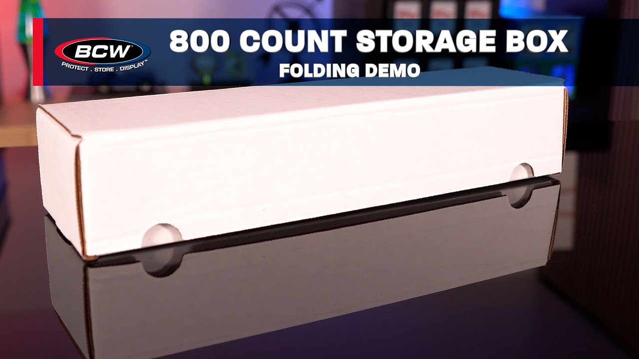 800 Count Storage Box Folding Demo - YouTube
