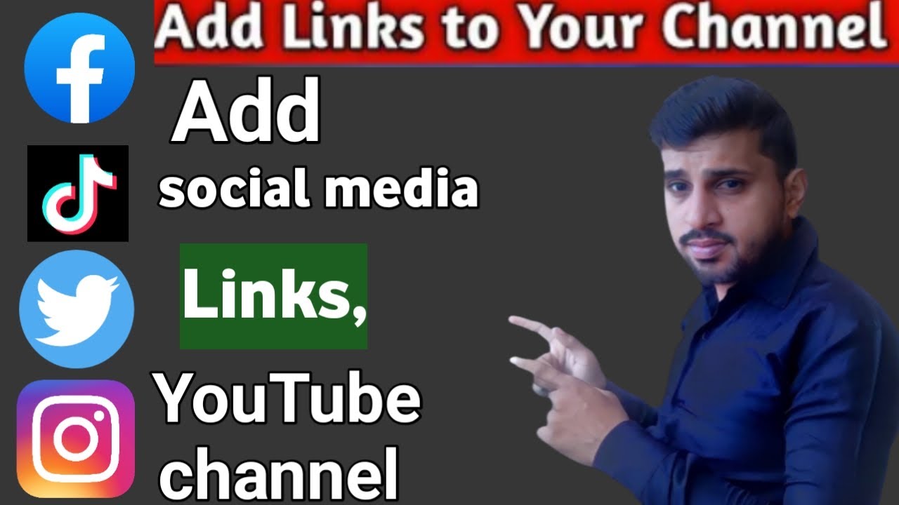 youtube par social media link kaise dale full tutorial 2023 |technical mujahid huusain - YouTube