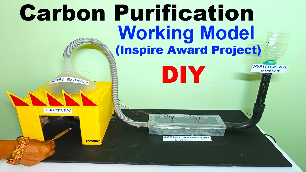 carbon purification working model for science project exhibition - diy ...