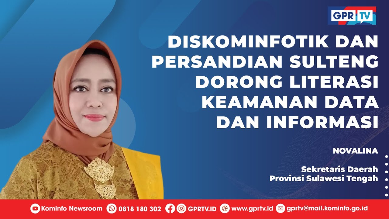 Diskominfotik dan Persandian Sulteng Dorong Literasi Keamanan Data dan ...