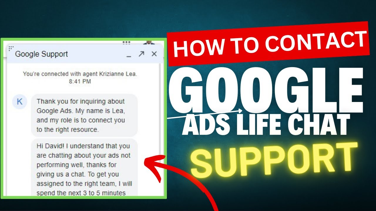 How to contact google ads LIVE CHAT support 2024 - YouTube