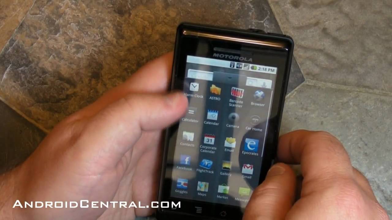 Droid 2.1 update walkthough - YouTube