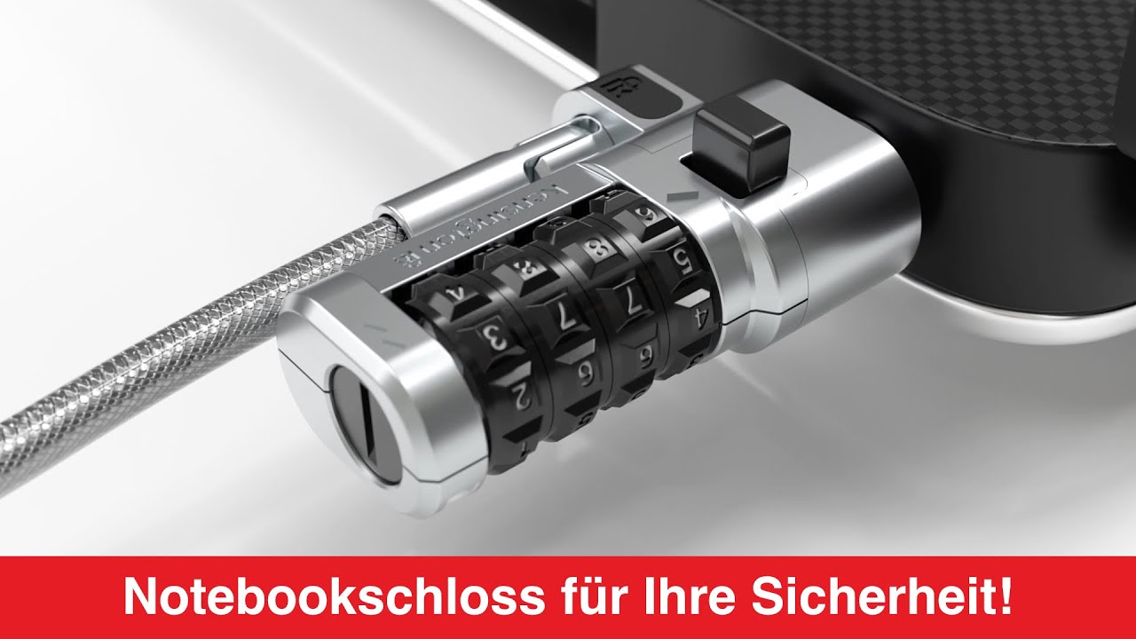 Kensington Notebookschloss ClickSafe 1,8 - YouTube