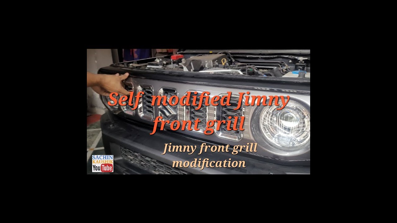 Self modified Jimny front grill || Jimny Modifications ...
