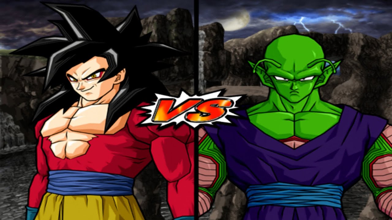 GOKU (SUPER SAIYAN 4) VS PICCOLO (EARLY) Color 1 Dragon Ball Z: Budokai ...