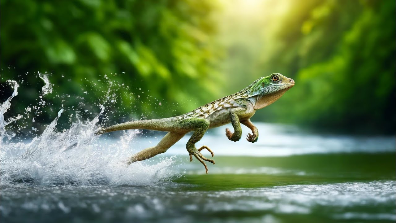 Walking on Water: The Remarkable Jesus Lizard - YouTube
