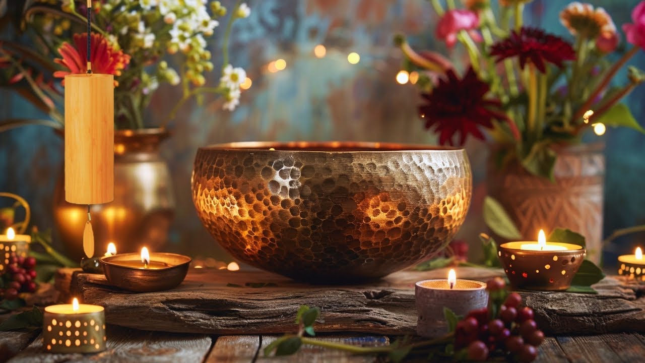 WATER Koshi Wind Chimes Meditation - Singing Bowl Healing Sound ...