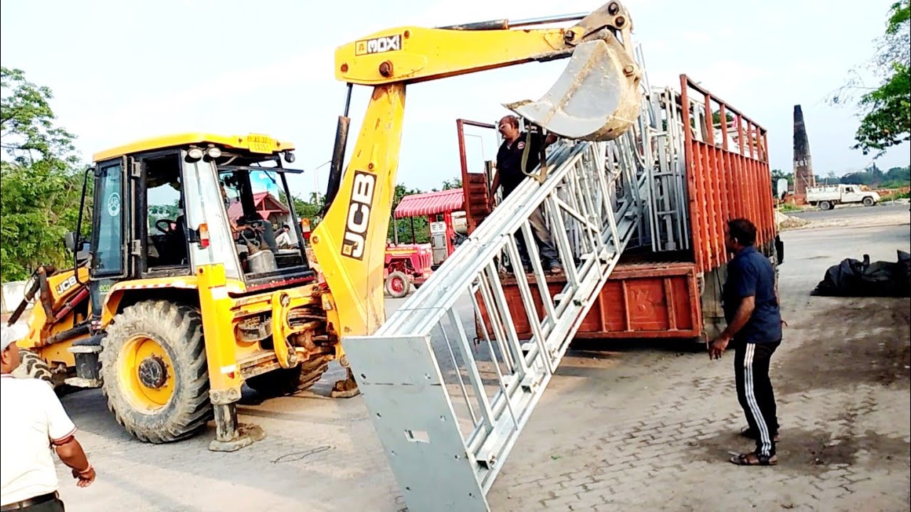 JCB unloading truck//jcb video - YouTube