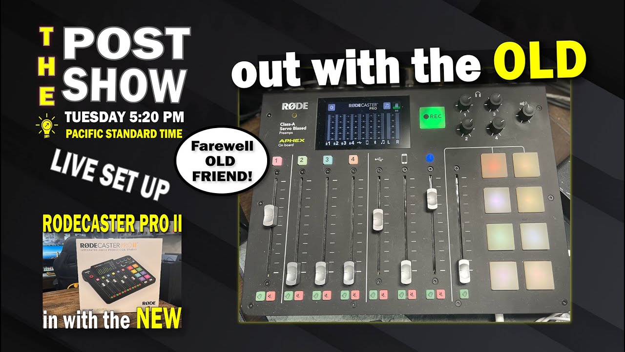 RodeCaster Pro Version II LIve Setup and What Now for OLD Rodecaster ...