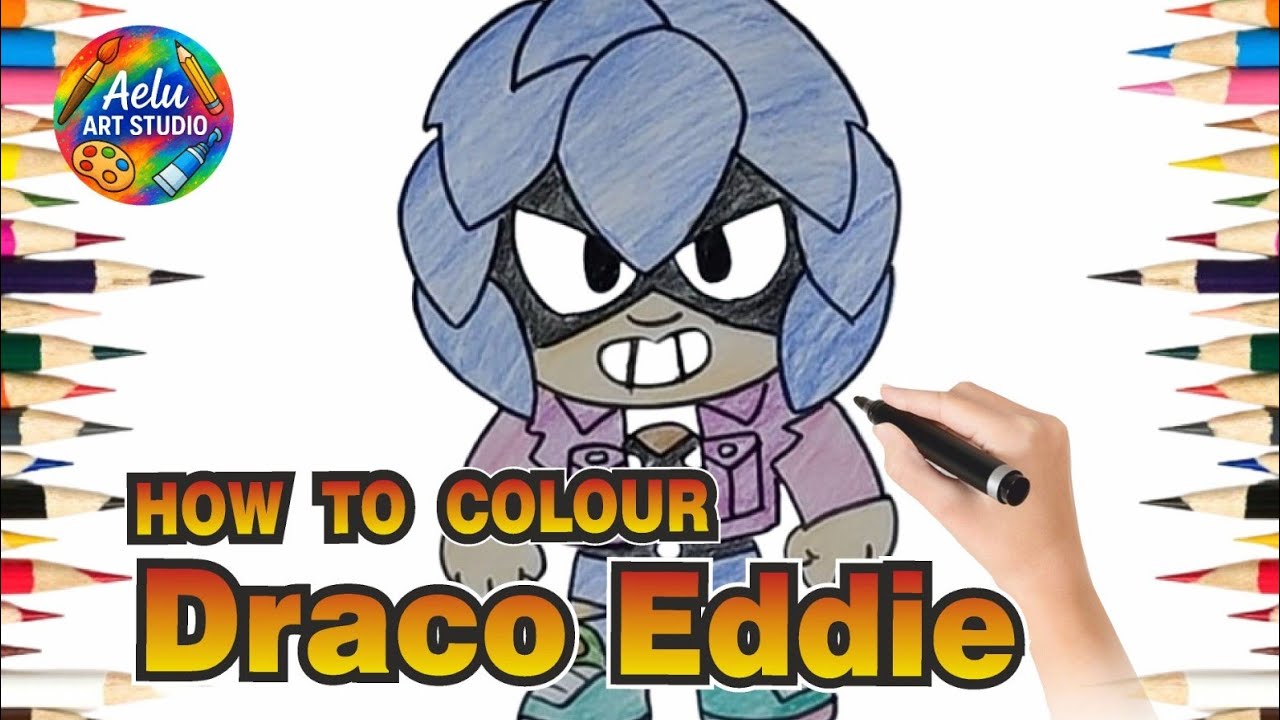 How to Colour Draco Eddie | Easy Coloring - YouTube