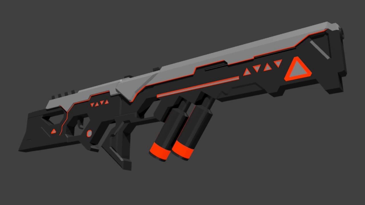 [Blender Modeling] LoL Project Jhin Sniper rifle - YouTube