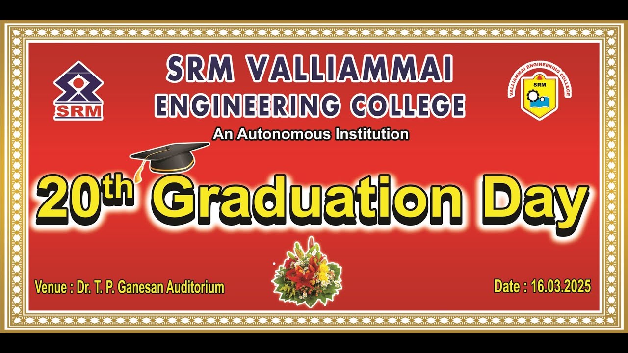 SRM VEC 20th Graduation Day - YouTube