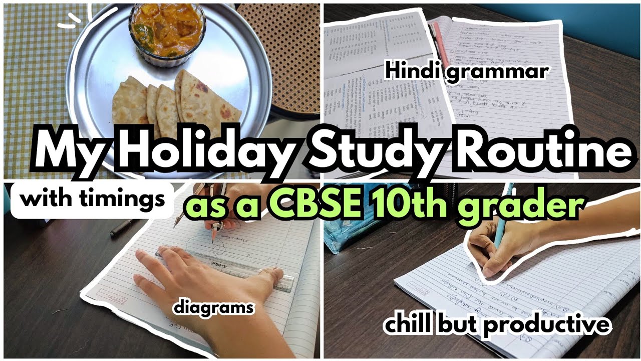 A holiday study vlog as a CBSE 10th grader(speech, grammar, physics and ...
