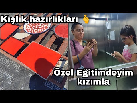 KIZIMLA HAYAT✓ÖZEL EĞİTİM GÜNÜMÜZ/BİZİ NELER BEKLİYOR GELECEKTE? KIŞLIK HAZIRLIĞIM SALÇA 🫰