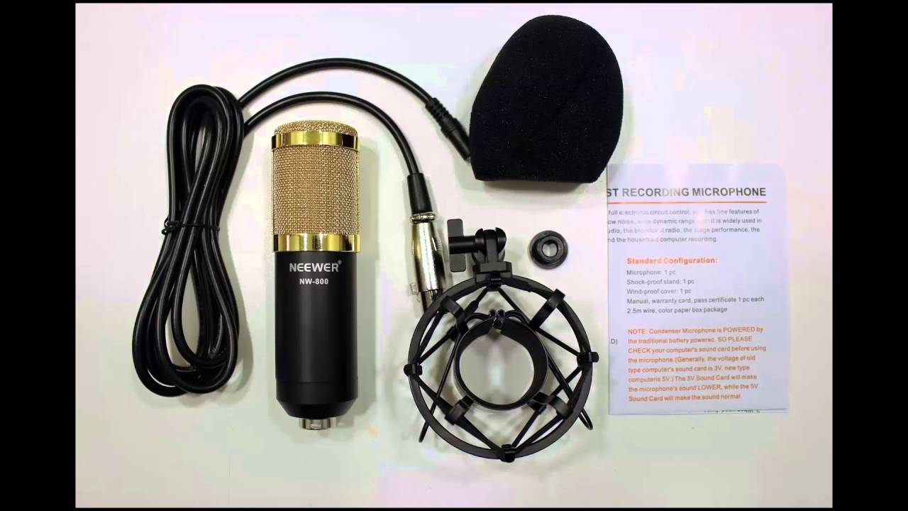 Neewer NW-800 Mic Review! - YouTube