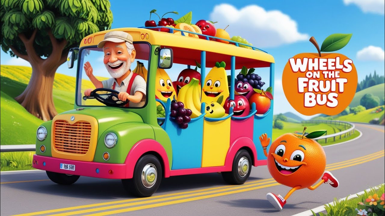 "🚍🎵 Wheels on the Fruit Bus: The Ultimate Nursery Rhyme Adventure for ...