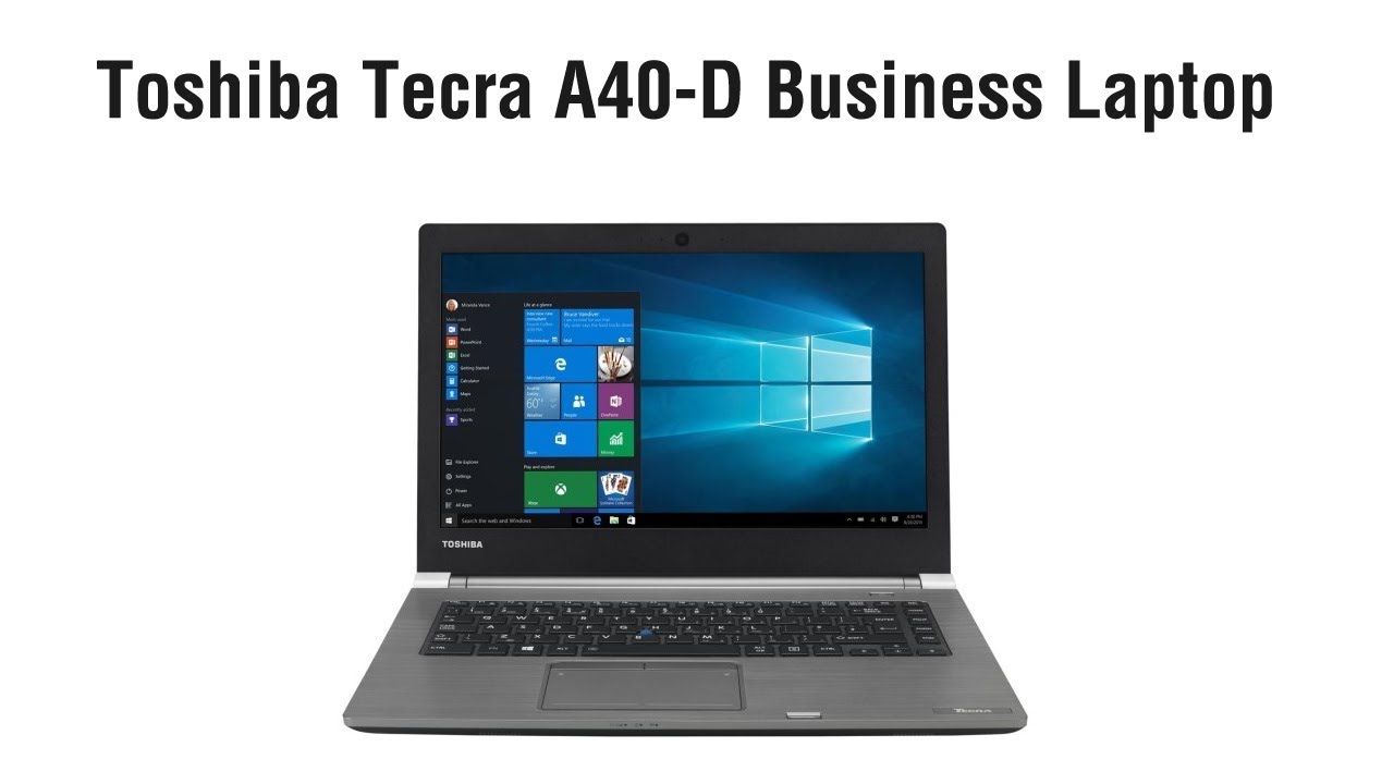 Toshiba Tecra A40-D Business Laptop - YouTube