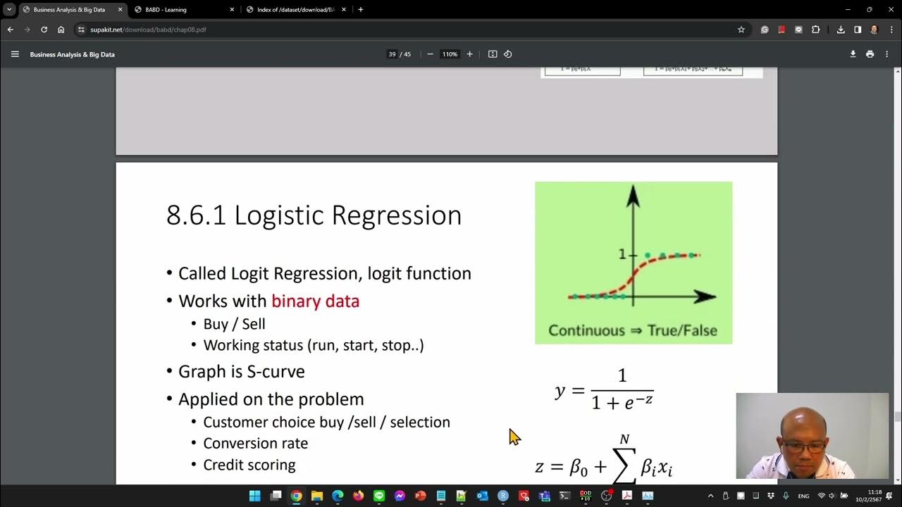BABD Chapter08 3/3 Regression: MLR+Logistic - YouTube