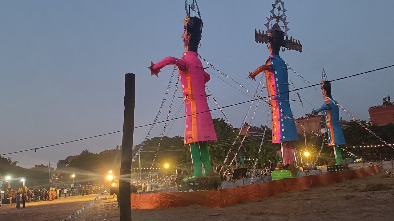 Vijayadashami 🎎🎎 in Chandigarh 💥💥🔥🔥sector 46 Finally 🙂🙂Ravan ka🫠🫠🫠 ...