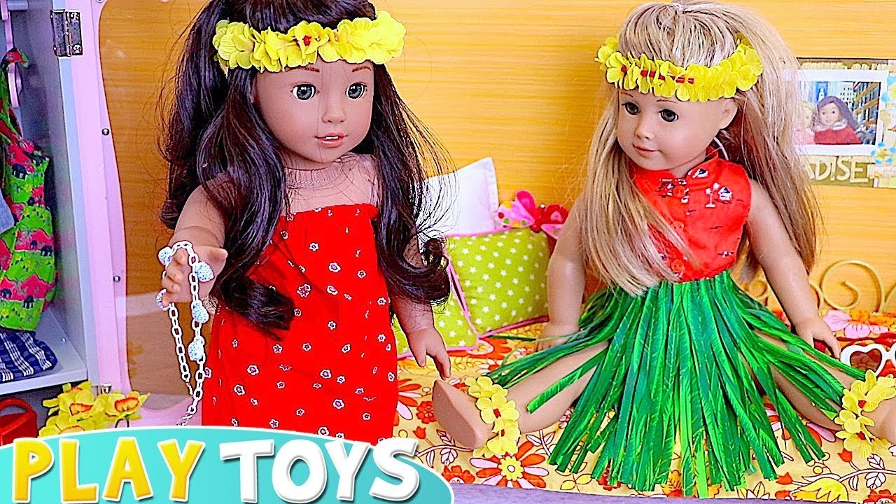 Baby Doll summer party preparation! Play Toys friendship story - YouTube