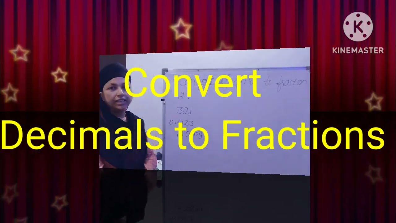 To convert Decimal into Fractions quickly - YouTube