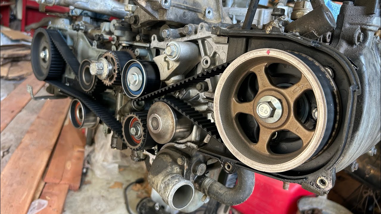 EJ253 Timing Belt Kit Install - YouTube