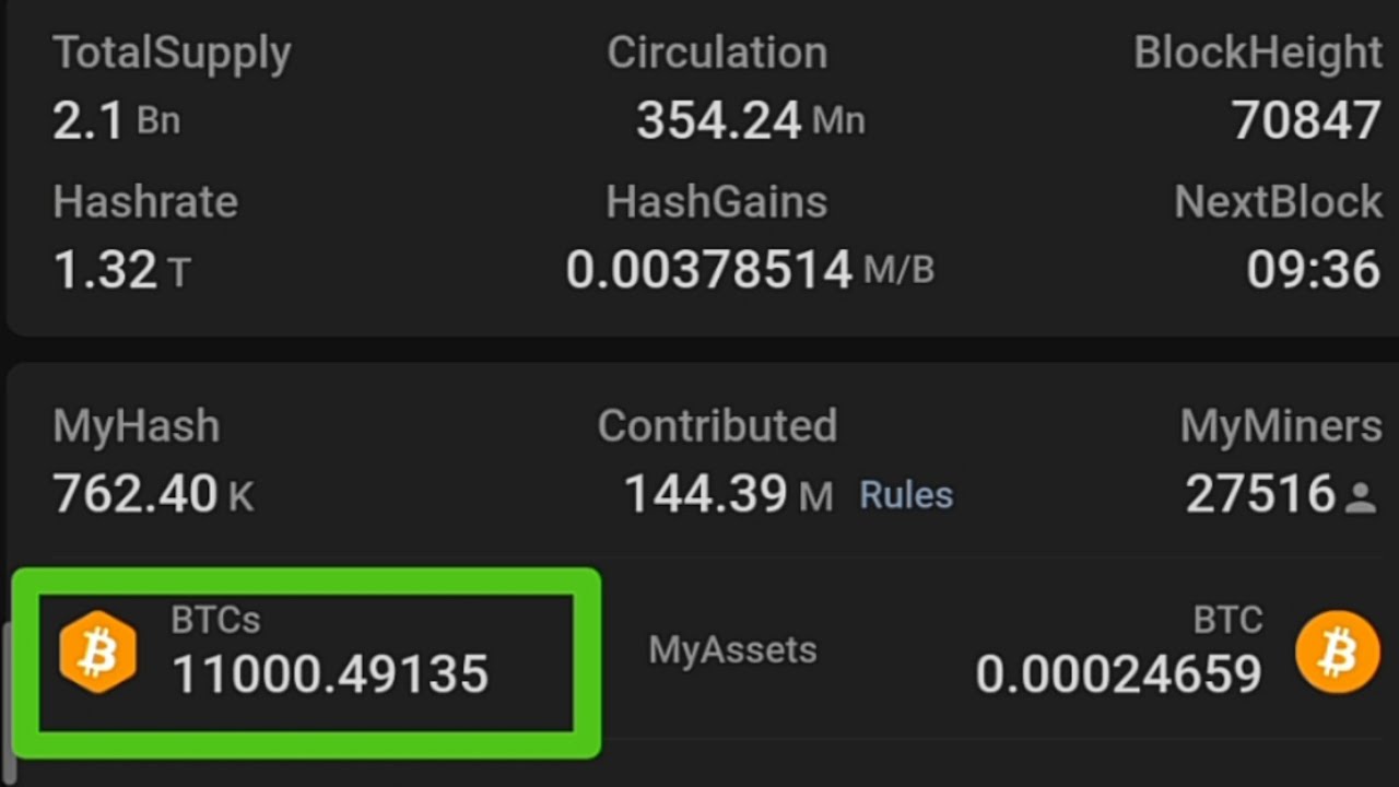 Satoshi BTCs Mining - Reaching 11,000 BTCs !!! - CORE Mining - YouTube