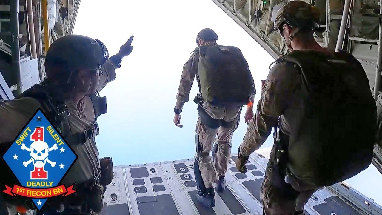 U.S. Marines Reconnaissance units conduct training high-altitude ...