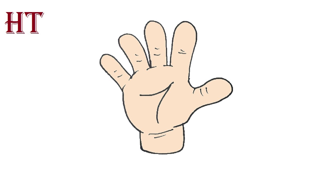How To Draw A Cartoon Hand easy Step by Step - YouTube
