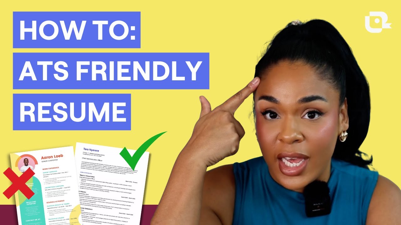 How to Make an ATS-Friendly Resume - YouTube