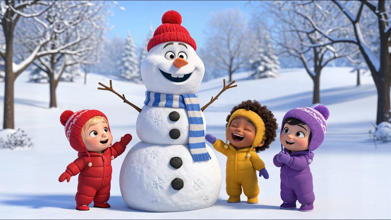 The Snowman Wiggle ⛄ Freeze Dance Song for Kids | Winter Action Song ...