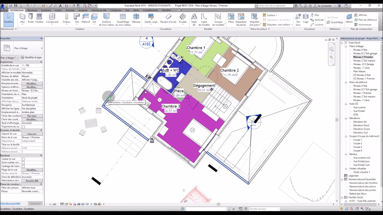 REVIT Maj2016 Vidéo 20 Plage de Vue & Visibilité Graphismes - YouTube