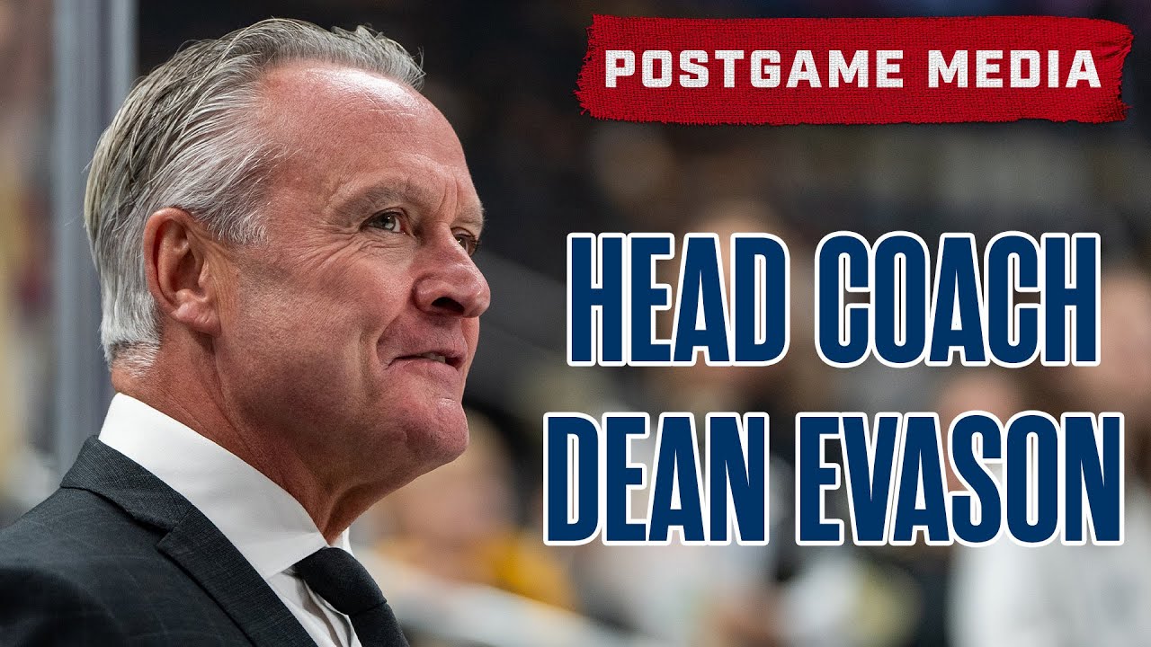 Columbus Blue Jackets Head Coach Dean Evason Recaps the Final Preseason ...