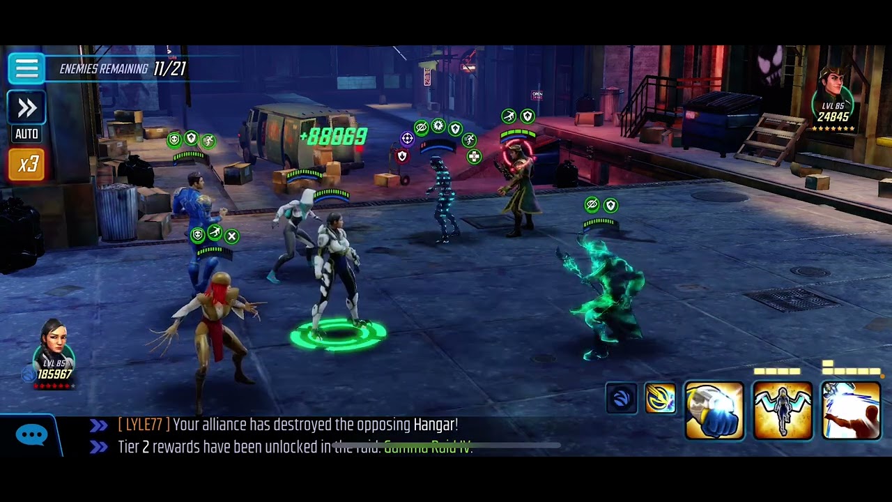 DD5 node 1 day 2. Teal gear farming. Rank 755. Marvel Strike Force MSF ...