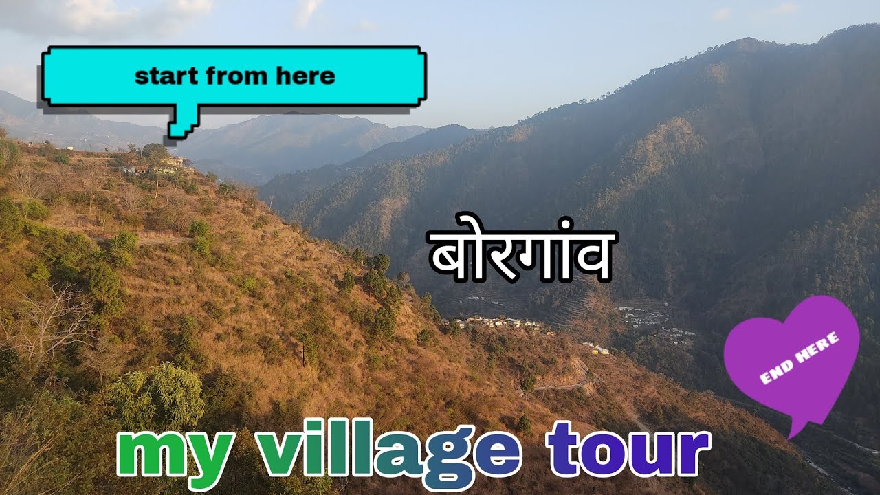 My Village "BORGAON" || Village Tour Vlog || Pahadi Lifestyle Vlog ...