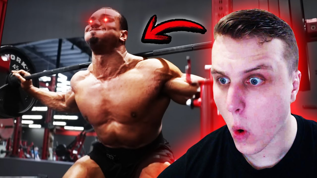 Larry Wheels entrena pierna como culturista - YouTube