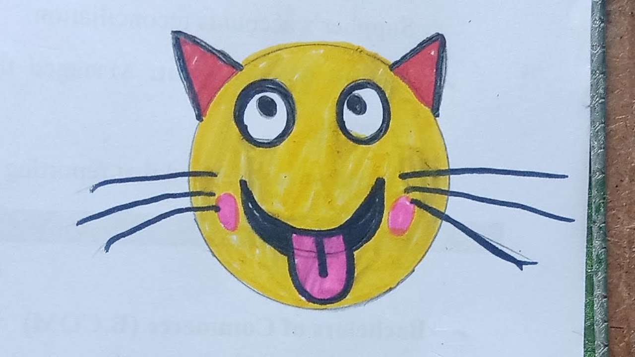 how to draw a clever cat 😺 #mixing #emotionalstatus - YouTube