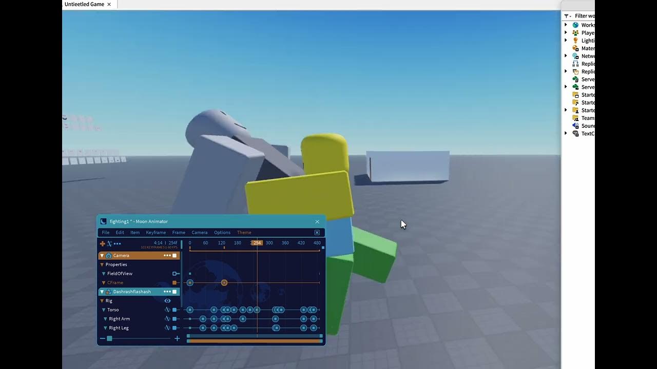 How to animate camera in Roblox studio moon animator episode 4 - YouTube