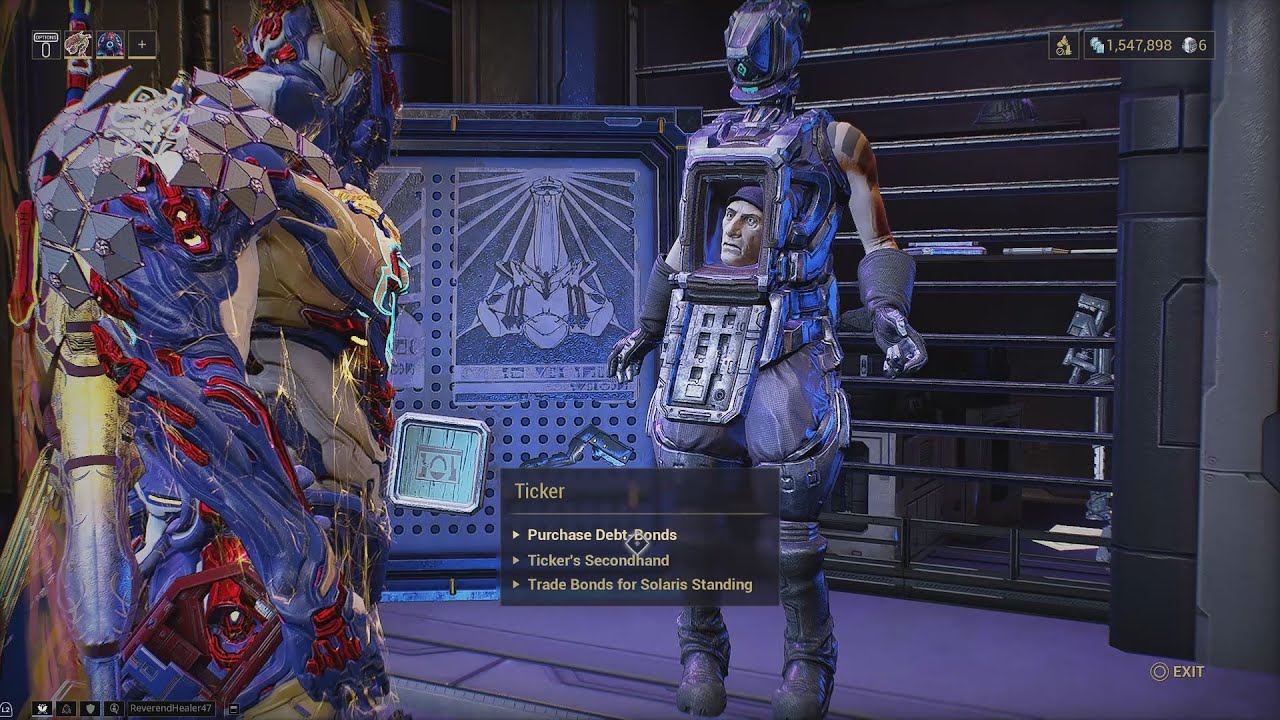 Warframe Ticker Debt Bonds - YouTube