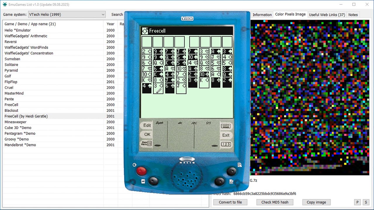 FreeCell HG (2001, VTech Helio) - YouTube