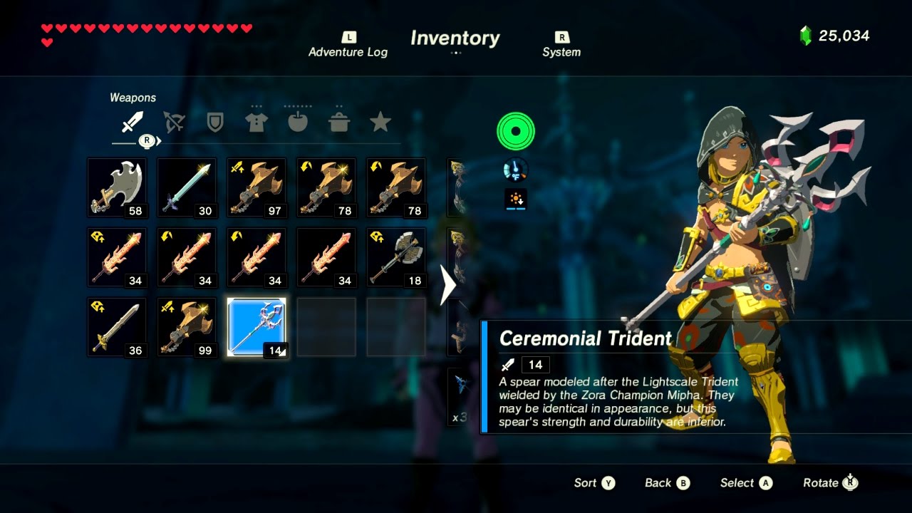 Zelda Breath of the Wild - Dagah Keek Shrine - Dagah Keek's Blessing ...