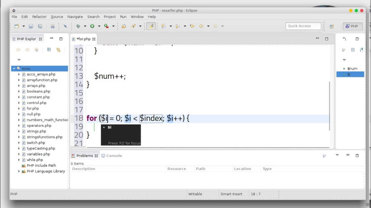67 PHP scripting language Operators Loops for - YouTube