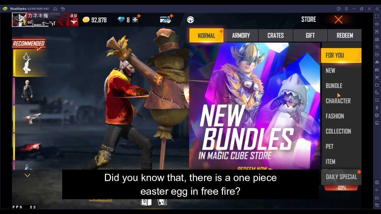 Free Fire Easter Egg #1 #short - YouTube