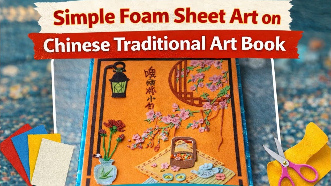 Diy Chinese Traditional Art | I Make Use Simple Foam Sheet And Acrylic ...